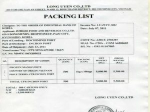 Phiếu đóng gói packing list là gì - Kênh xuất nhập khẩu